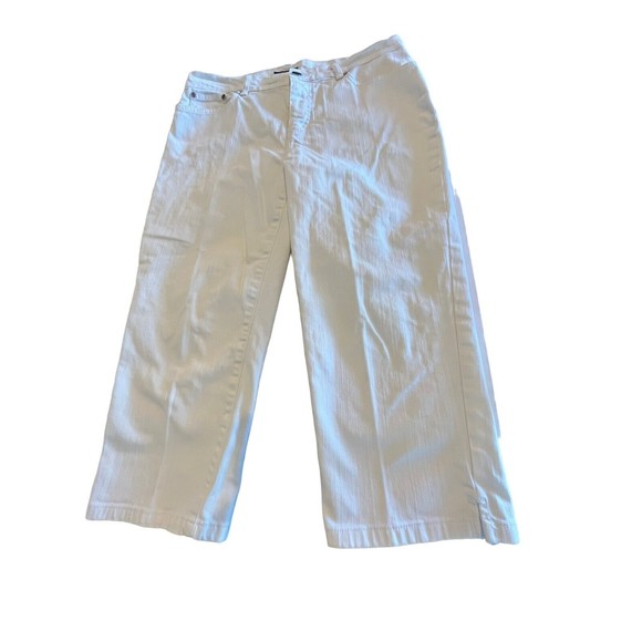 Chaps | Jeans | Chaps Womens Size 8 White Denim Capri Mid Calf Length ...